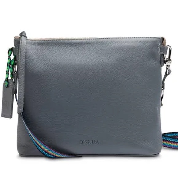 Consuela | Bags | Consuela Downtown Crossbody Bag Keanu Gray Leather ...